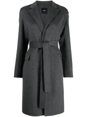 Theory Wool-blend Belted Coat