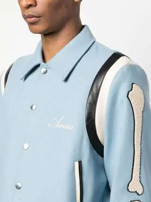 Amiri Logo-print Bone-patch Jacket