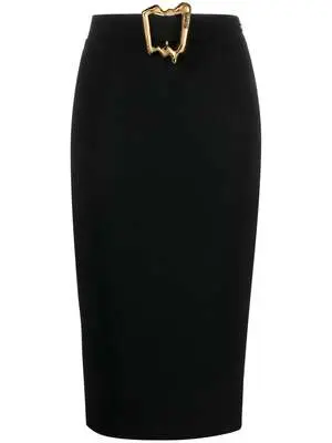 Moschino Buckle-detail Skirt
