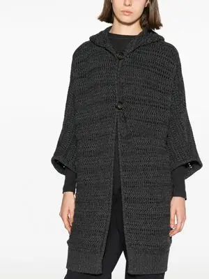 Brunello Cucinelli Hooded Midi Cardigen-coat