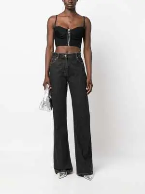 Moschino Mid-rise Wide-leg Jeans