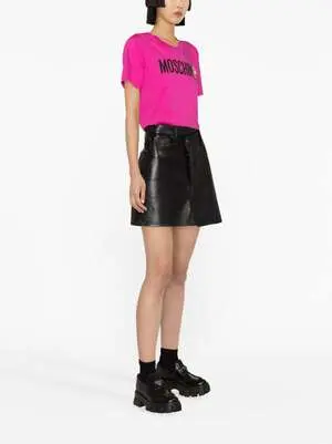 Moschino Brooch Detail Logo T-shirt