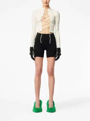 Heron Preston Lace-up Crop Top