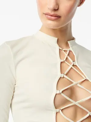 Heron Preston Lace-up Crop Top