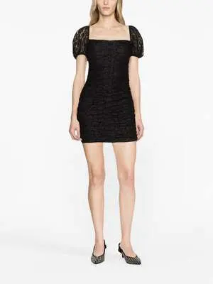 ROTATE BY BIRGER CHRISTENSEN Puff-sleeve Lace Minidress
