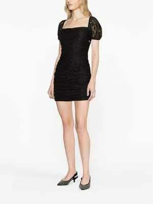 ROTATE BY BIRGER CHRISTENSEN Puff-sleeve Lace Minidress