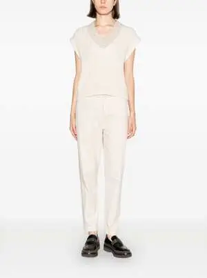 Brunello Cucinelli Sequin-embellished Knitted Top