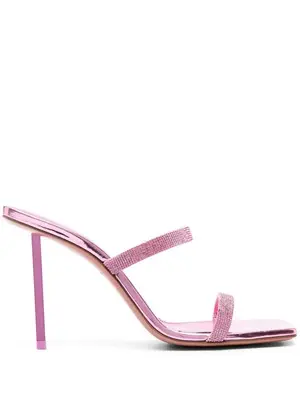 Amina Muaddi Mid Calf Sandals For Women