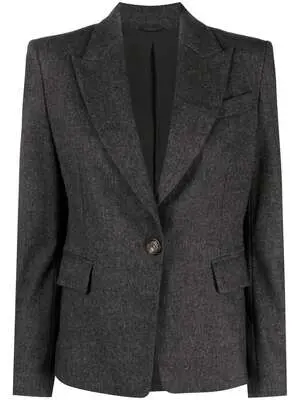 Brunello Cucinelli Single-breasted Virgin Wool Blazer