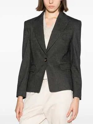 Brunello Cucinelli Single-breasted Virgin Wool Blazer
