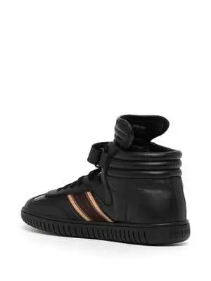 Bally Side-stripe Leather High-top Sneakers