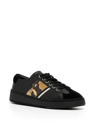 Bally Python-print Panelled Low-top Sneakers