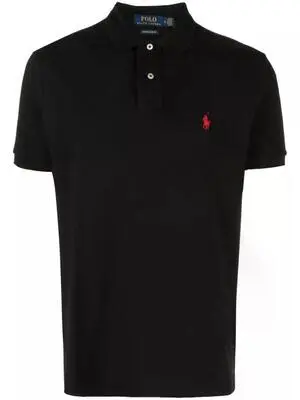 Polo Ralph Lauren Logo-embroidered Piqué Polo Shirt - Blue
