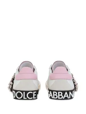 Dolce & Gabbana Portofino Rhinestone-logo Sneakers