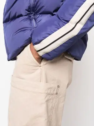 Palm Angels Wide-leg Cotton Cargo Trousers