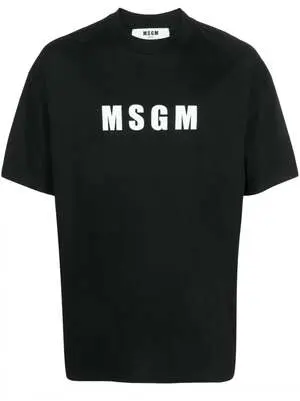 MSGM Men's Logo Print T-Shirts