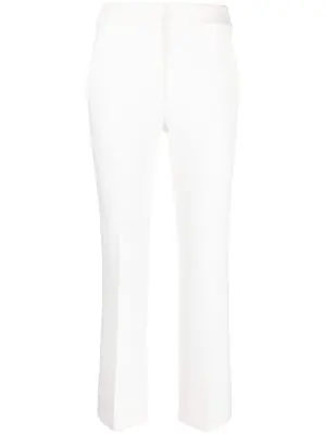 Peserico High-waist Straight-leg Trousers - White