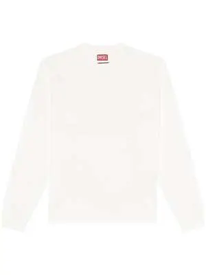 DIESEL® S-rob-megoval-d Cotton Sweatshirt - White