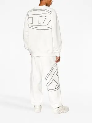 DIESEL® S-rob-megoval-d Cotton Sweatshirt - White