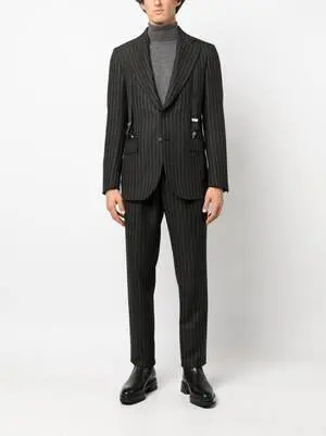 Moschino Striped Pleat-detail Tailored Trousers