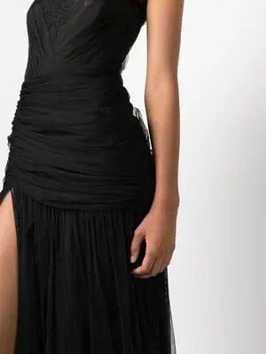 ANA RADU Corset-style Maxi Dress - Black