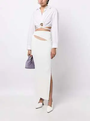 Christopher Esber Cut-out Maxi Skirt - White