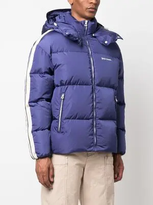 Palm Angels Logo-print Hooded Track Down Jacket