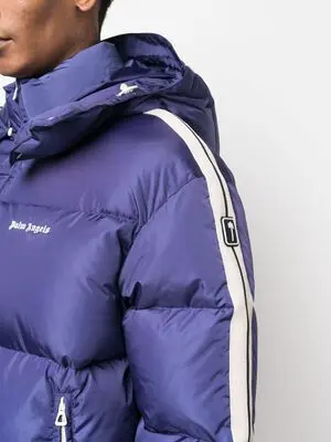 Palm Angels Logo-print Hooded Track Down Jacket