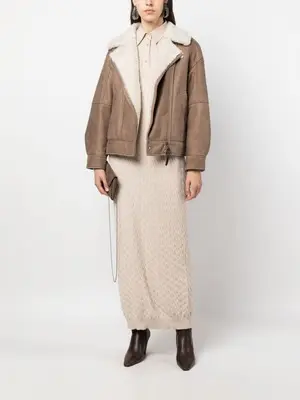 Brunello Cucinelli V-neck Knitted Dress