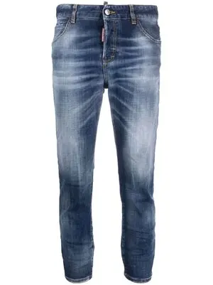 Dsquared2 Distressed Cropped Jeans