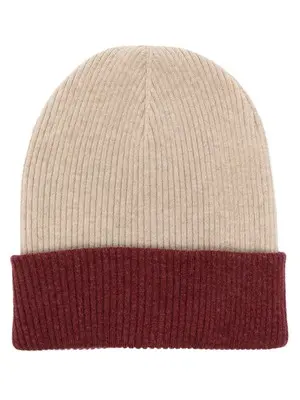 Brunello Cucinelli Ribbed-knit Cashmere Beanie - Neutrals