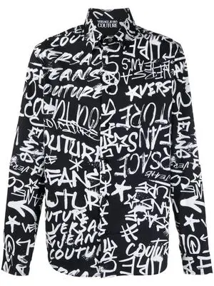 Versace Logo-print Cotton Shirt