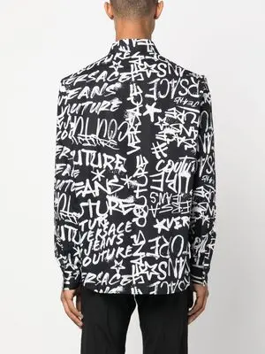 Versace Logo-print Cotton Shirt