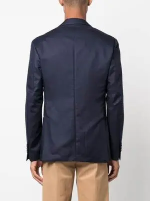 LARDINI Brooch-detail Single-breasted Blazer