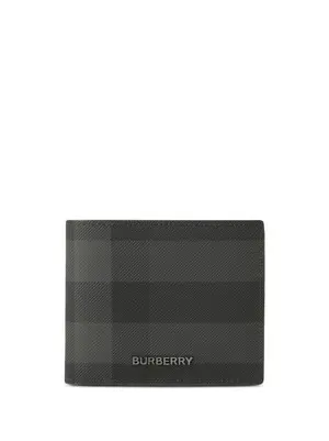 Burberry Check Bi-fold Wallet - Black