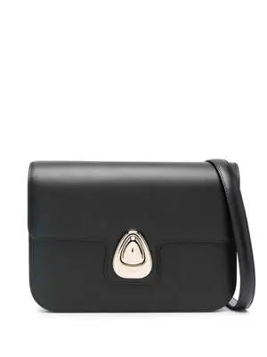 A.p.c. Astra Leather Shoulder Bag - Black