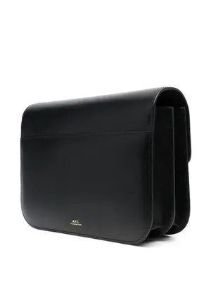 A.p.c. Astra Leather Shoulder Bag - Black