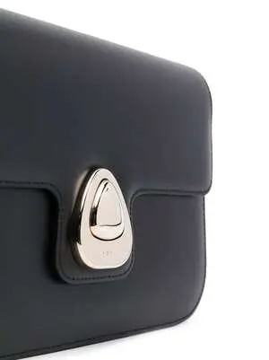 A.p.c. Astra Leather Shoulder Bag - Black