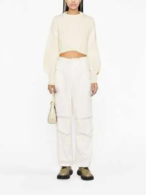 Heron Preston Open-back Cropped Wool Jumper