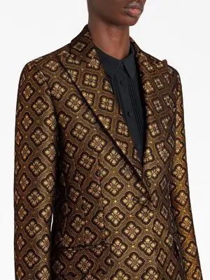 Etro Geometric-pattern Jacquard Blazer
