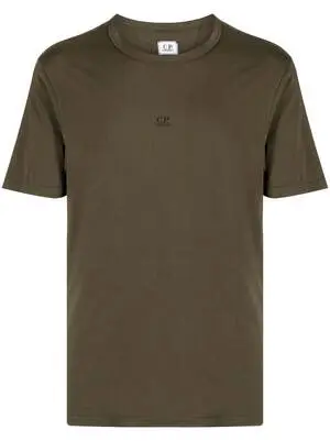 C.P. COMPANY Logo-print Cotton T-shirt - Brown