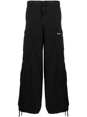 Heron Preston Mid-rise Cargo Trousers - Black