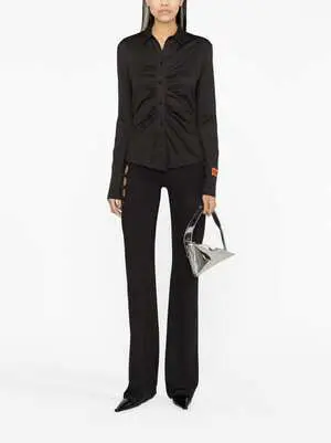 Heron Preston Lace-up Ruched Shirt