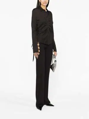 Heron Preston Lace-up Ruched Shirt