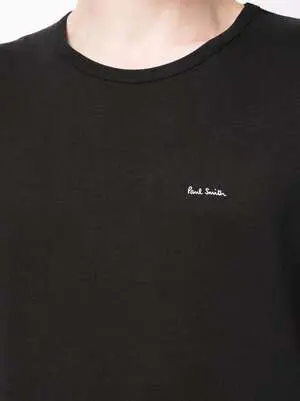 Paul Smith Logo-print Organic Cotton T-shirt - Black