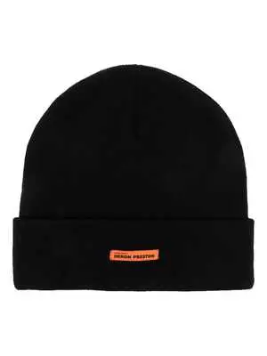 Heron Preston For Calvin Klein Season 2 Cuffed Rib Beanie - Black