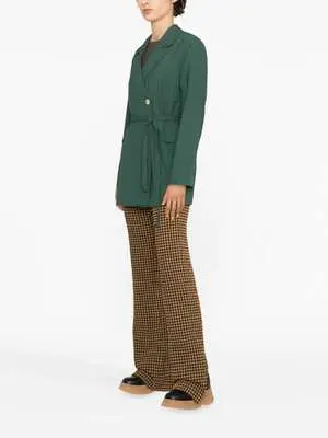 GANNI Off-centre Belted Blazer