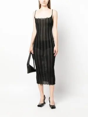 A. ROEGE HOVE Katrine Ribbed Midi Dress