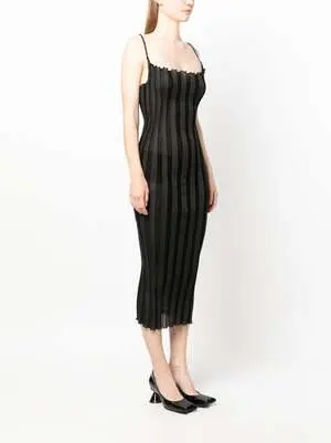 A. ROEGE HOVE Katrine Ribbed Midi Dress