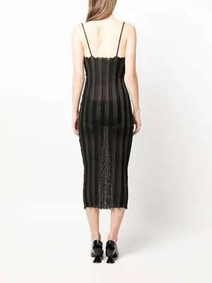 A. ROEGE HOVE Katrine Ribbed Midi Dress